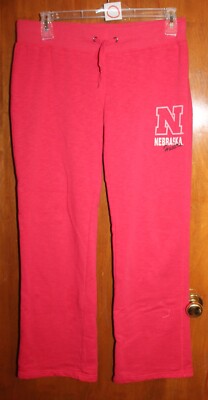 COLOSSEUM Ladies' XL KNIT SWEATPANTS (red Nebraska Huskers; 31.5 ...