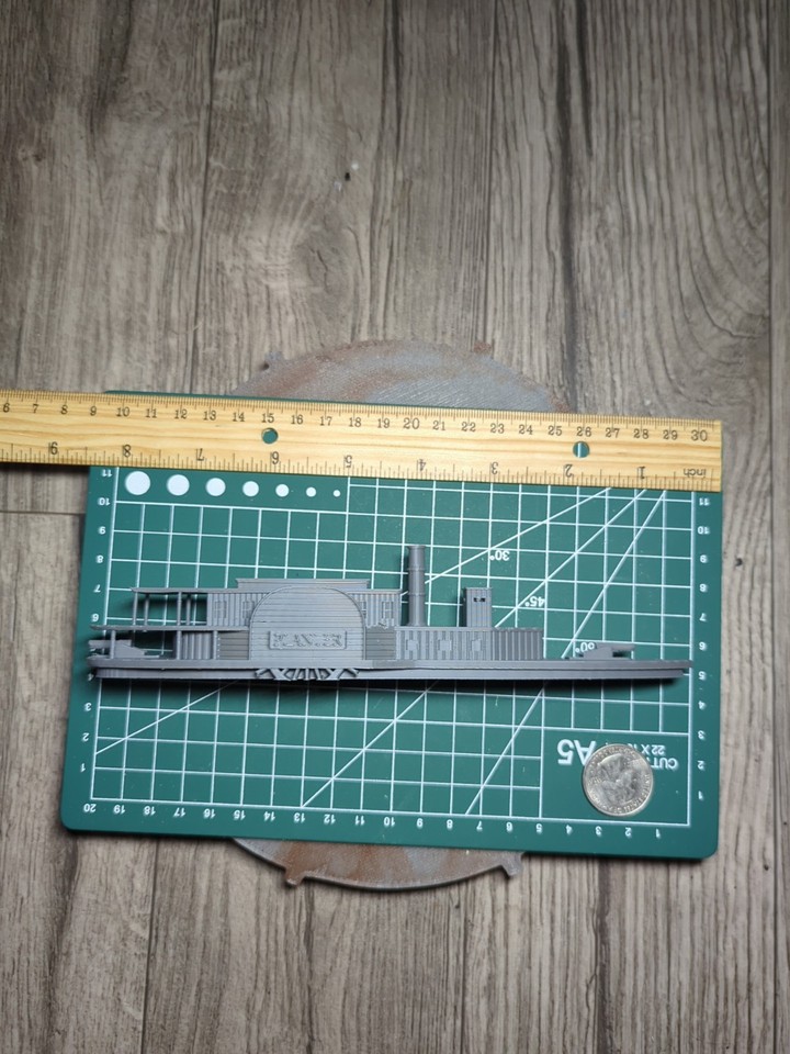 3d Printed 1/288 Scale Civil War Ironclad USS/CSS Planter Unpainted | eBay