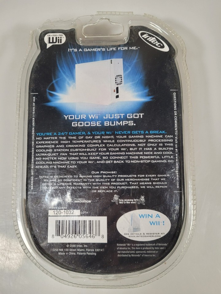 Intec Wii Cooling Station New 2006 Nintendo Wii, Wii Radiator | eBay