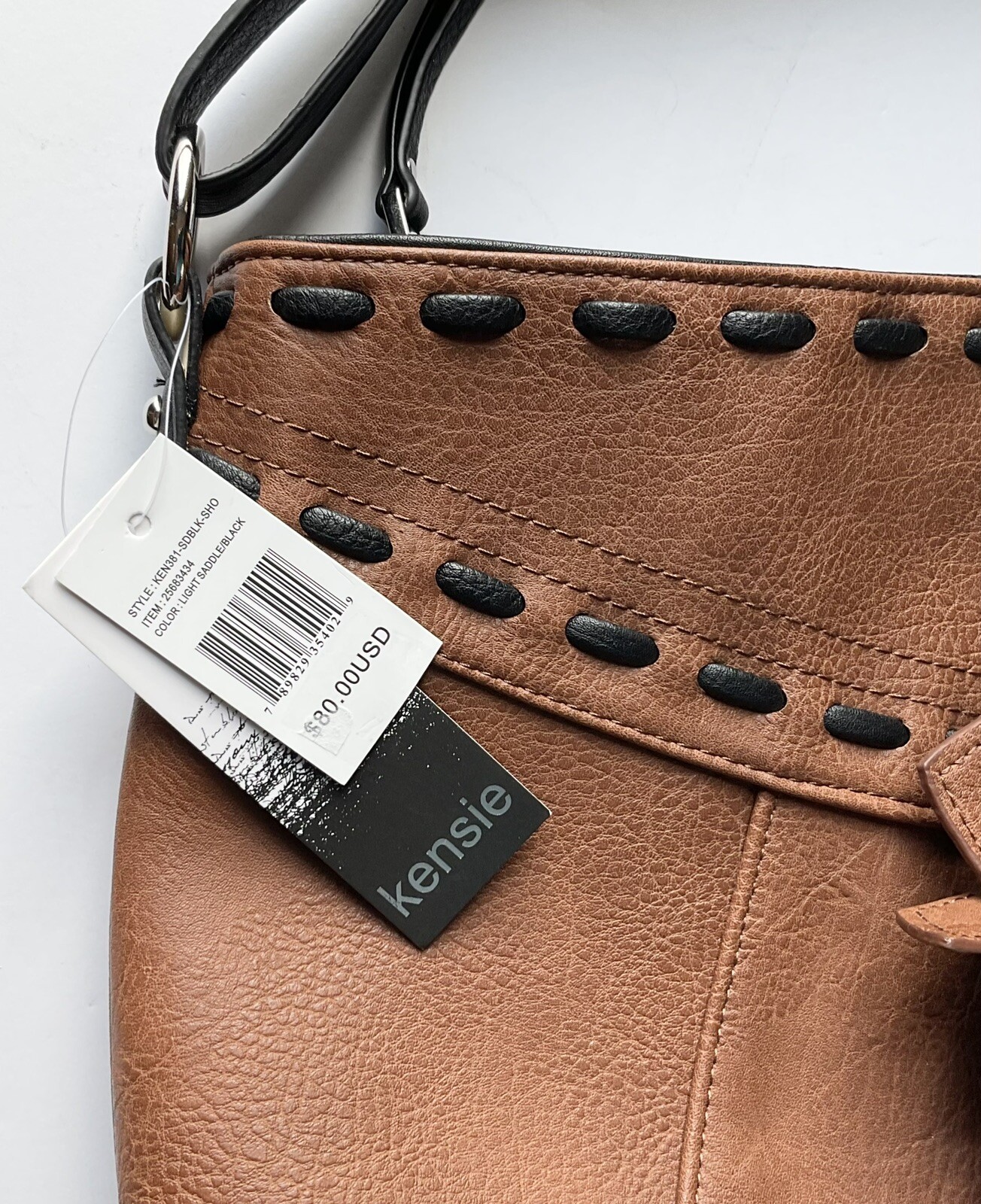 Kensie Brown Black Purse Bow Detail Ladies Shoulder Hand Bag - 1 Day ...