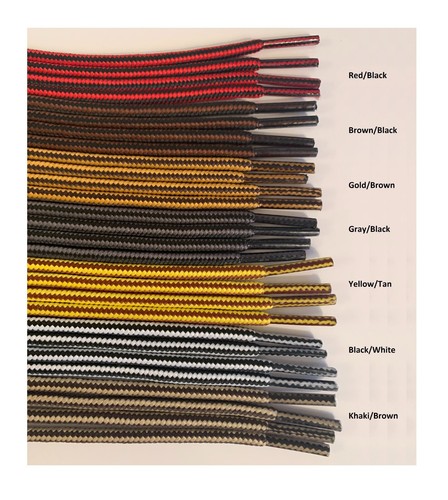 10 Pair BULK Construction Boot Work Round Shoelaces - shoe lace strings ...