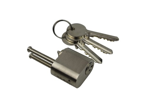 Scandinavian External Oval Lock Cylinder Barrel Silver To Suit Assa ...