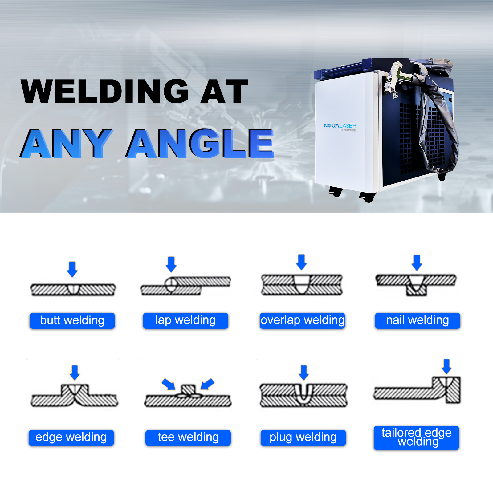 Laser Welding Machine 4in1 Welder Cutter, Cleaner Rust Remover 2000W ...
