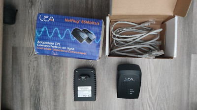 CPL LEA NETPLUG 85 KIT LOT 2 unités prise mural secteur ethernet | eBay