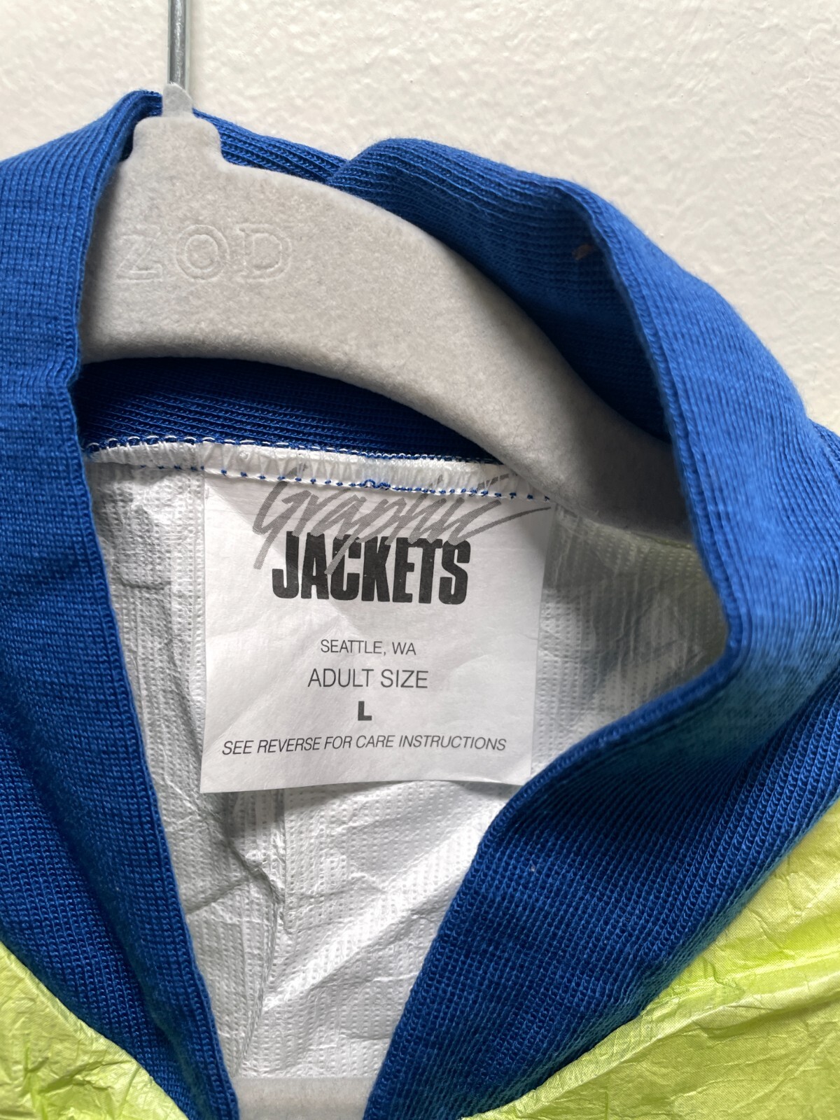 Vintage Golf Windbreaker Tyvek Paper Jacket 1994 All Over Print Large ...