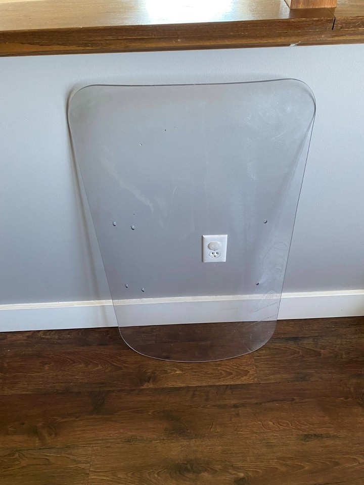 Airsoft riot shield, 36"x20", clear polycarbonate-like material, NO ...