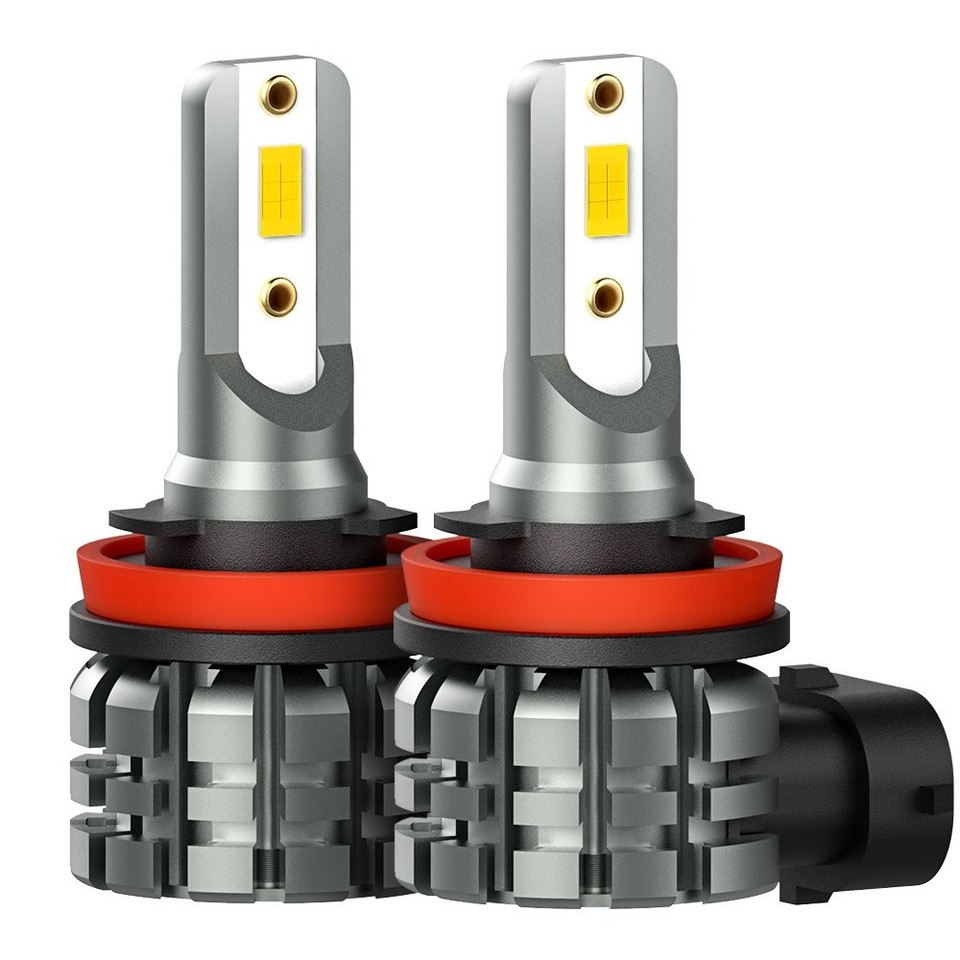 H11 H8 LED Bulbs 3000K Golden Yellow Super Bright Fog Light DRL Hi ...