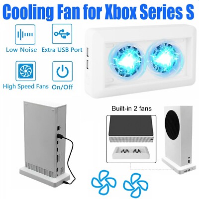 High-Speed Dual Cooling Fan Stand for Xbox Series S Low-Noise Cooler ...