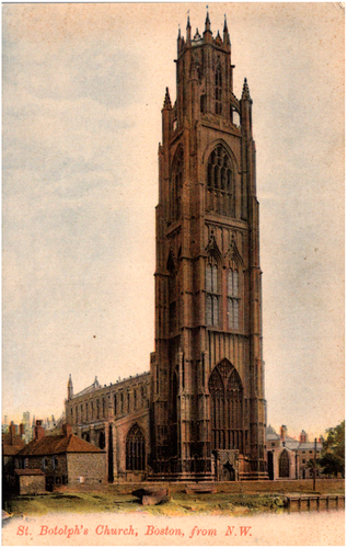 St. Botolph's Church from Northwest Boston England Lincolnshire 1900s ...