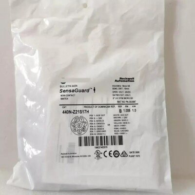 New Allen-Bradley AB 440N-Z21S17H Guardmaster Non Contact Switch ...