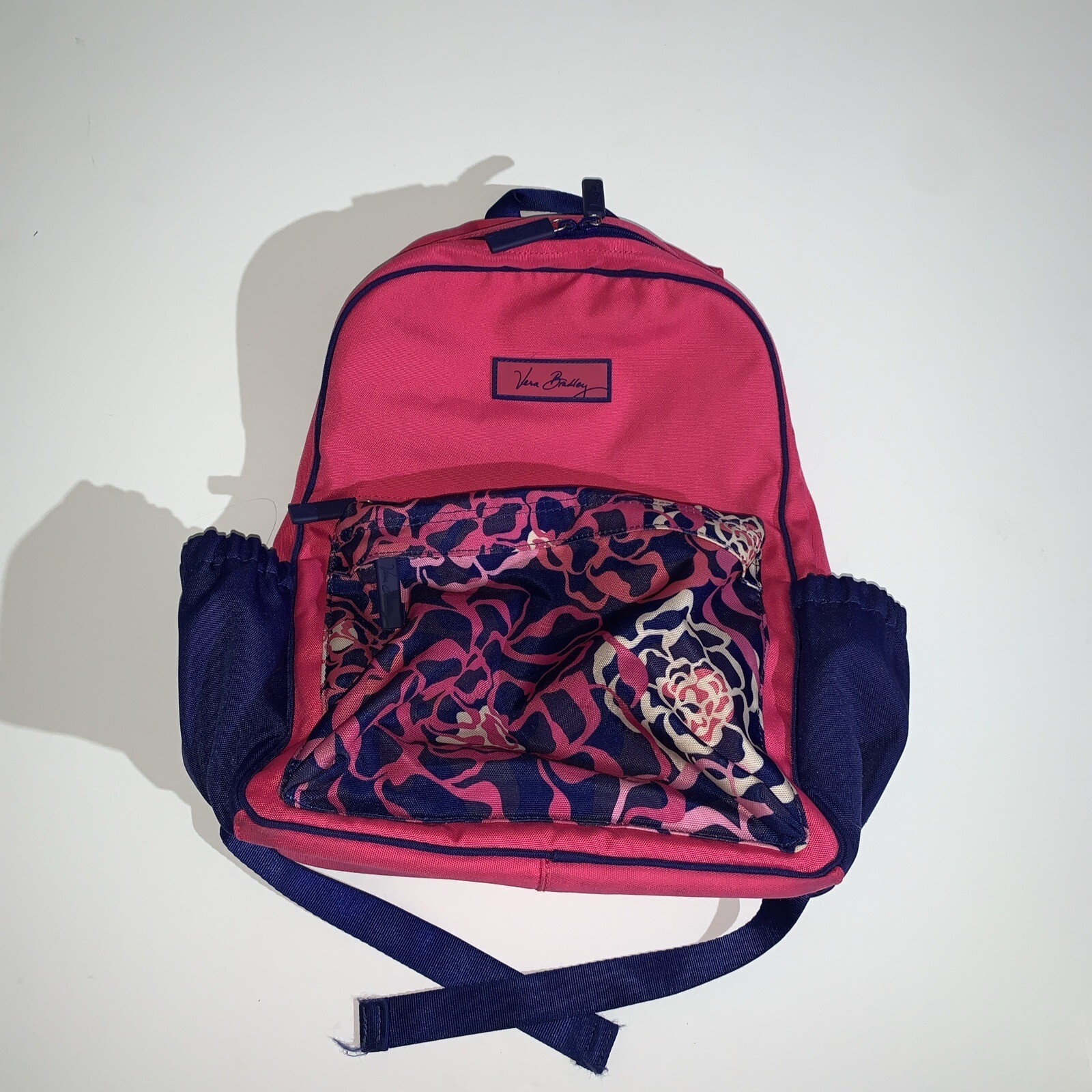 Vera Bradley Lighten Up Colorblock Nylon Floral Backpack in Katalina ...