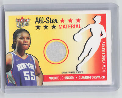 2003 Ultra WNBA #AS-VJ Vickie Johnson All-Star Review Material | eBay