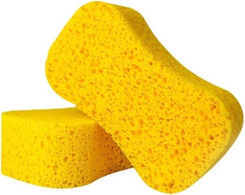2 Pcs Car Wash Sponges Window Washing All Purpose Cleaning Yellow | eBay