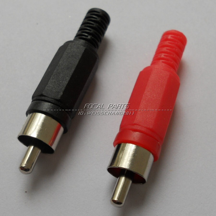 20PCS Solder RCA Plug Male Audio Video Adapter Connector Professional ...