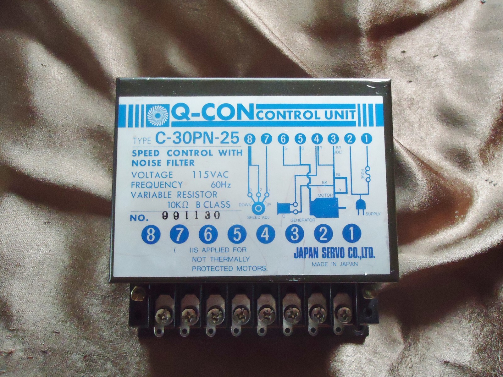 Q-Con controll unit type: C-30PN-25. Speed control w/noise filter Made ...