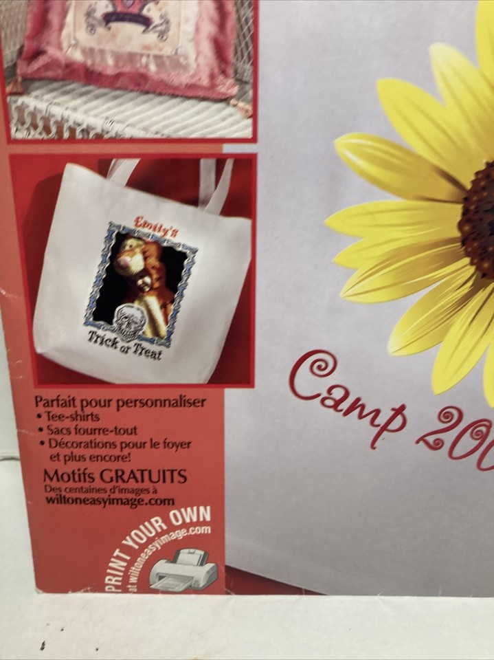 WILTON EasyImage T-Shirt IRON ON Transfers 7 Sheets 8 ½” x 11” PARTIAL ...