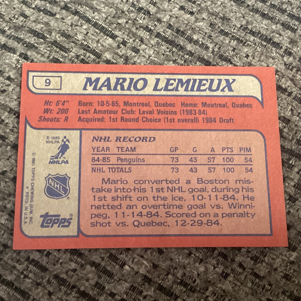 1985/86 TOPPS Hockey Complete Set (165 cards) - LEMIEUX RC, GRETZKY | eBay