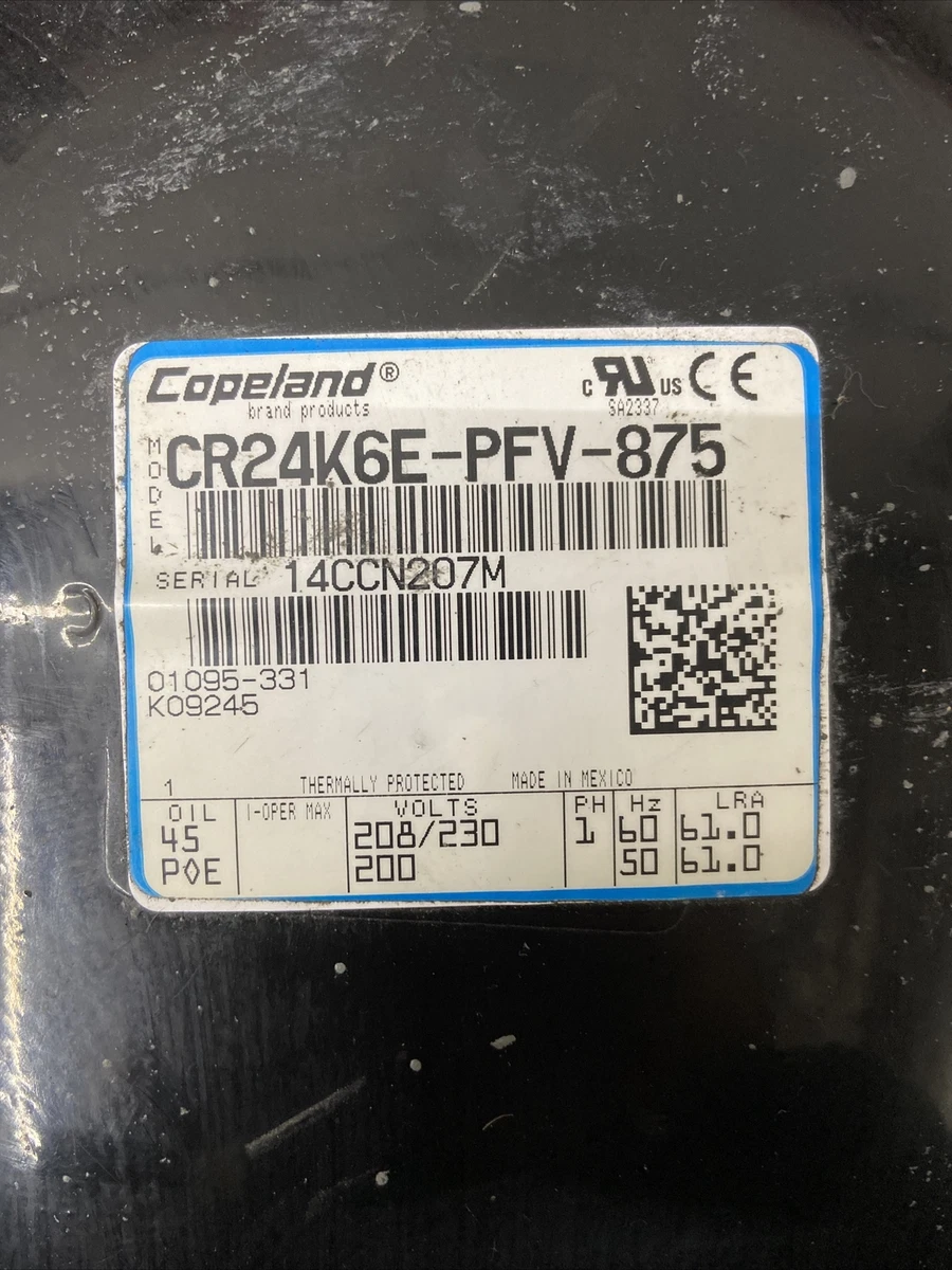 Motor Compressor Copeland 3,5 HP CR37K6M-PFV-101 R22 Média, 54% OFF