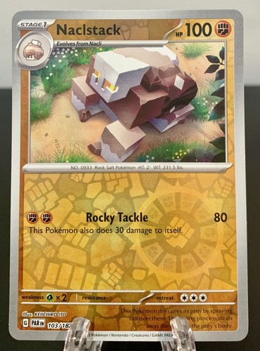Pokémon TCG Paradox Rift Naclstack #103 Reverse Holo | eBay