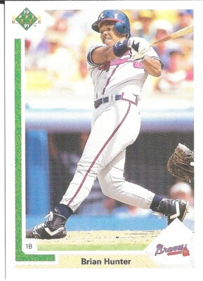 1991 Upper Deck Final Edition Brian Hunter Rookie Atlanta Braves 54F | eBay