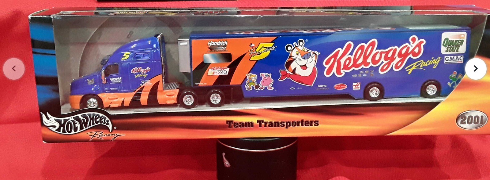 2002 HOT WHEELS KELLOGG'S TEAM TRANSPORT TONY LABONTE #5 NASCAR SCALE 1/64-NIB | eBay