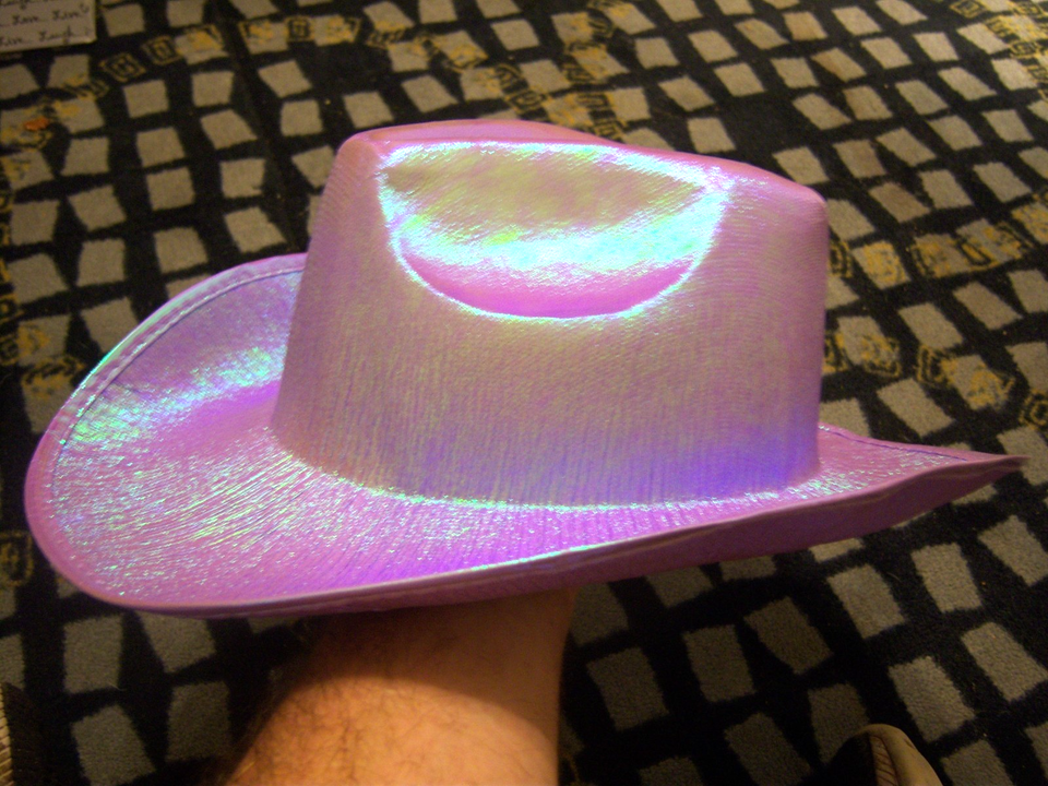 COWGIRL HAT PURPLELISH GLITTER SPARKLE PARTY COSTUME WESTERN RANCH | eBay