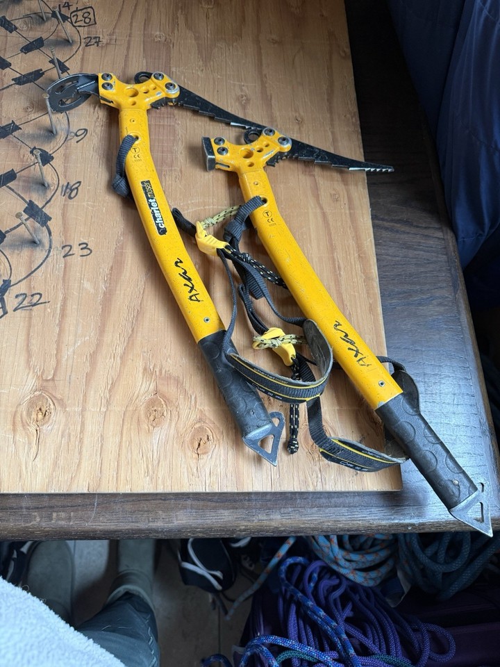 Charlet Moser Ice Axe Hammer And Adze Ice Climbing with Leashes, We’ll ...