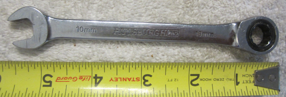 10 mm PITTSBURGH PRO 10mm RATCHETING COMBINATION WRENCH tool,ratchet | eBay