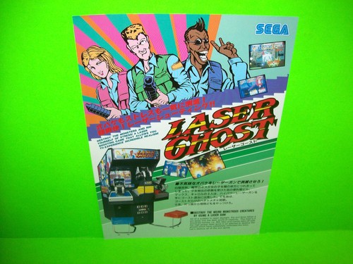 LASER GHOST 1990 Original Video Arcade Game Flyer Retro Vintage Art Promo Art | eBay