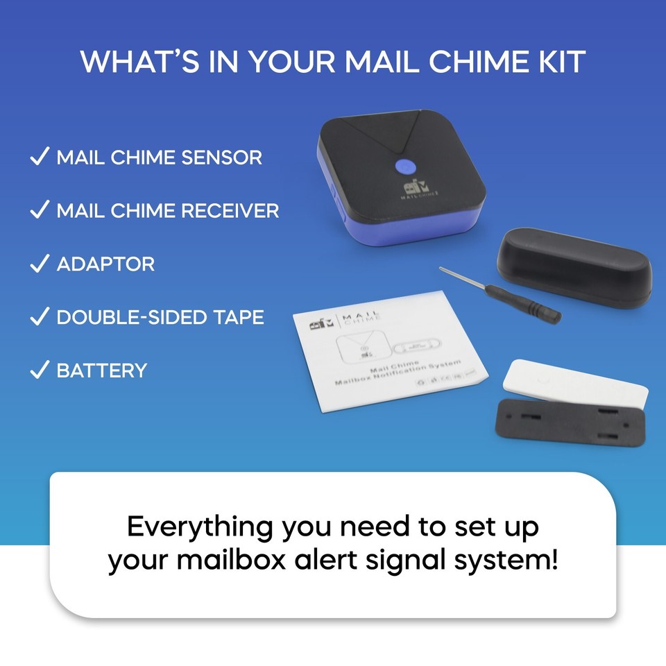 Mailbox Alert - Mail Chime Wireless Remote Mail Notification System | eBay