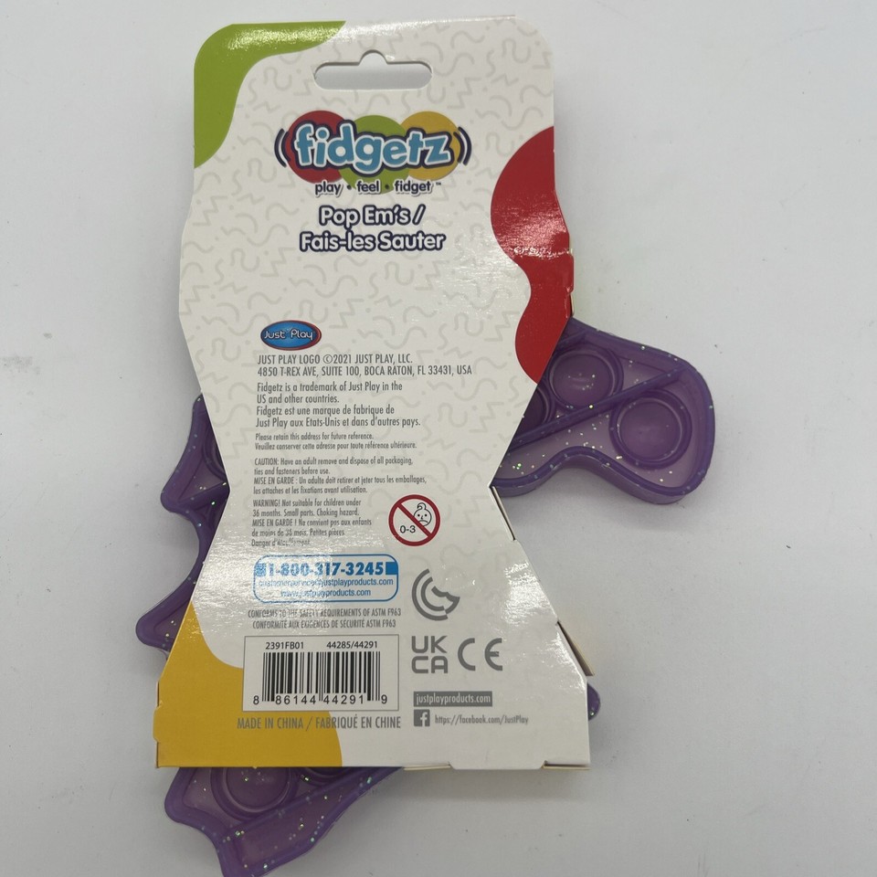 Fidgetz Just Play PopEm’s Play*Feel*Fidget OCD ADHD Sensory Toy Unicorn ...