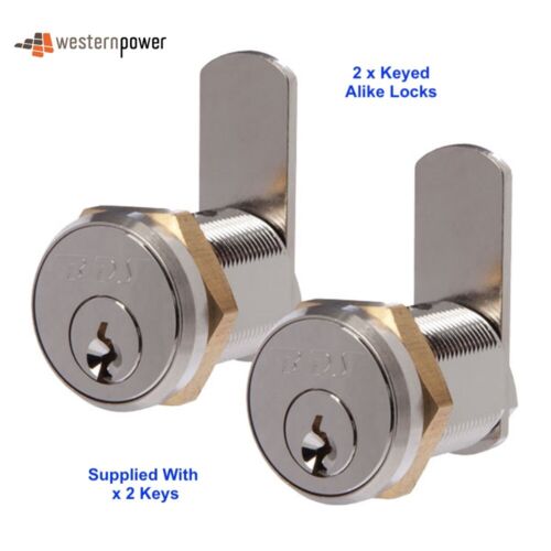 Western Power & Gas Utilities Keyed Alike Cam Lock Pair -With 2 Keys ...