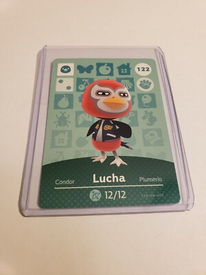 Lucha # 122 Animal Crossing Amiibo Card Horizons Series 2 MINT NEVER ...