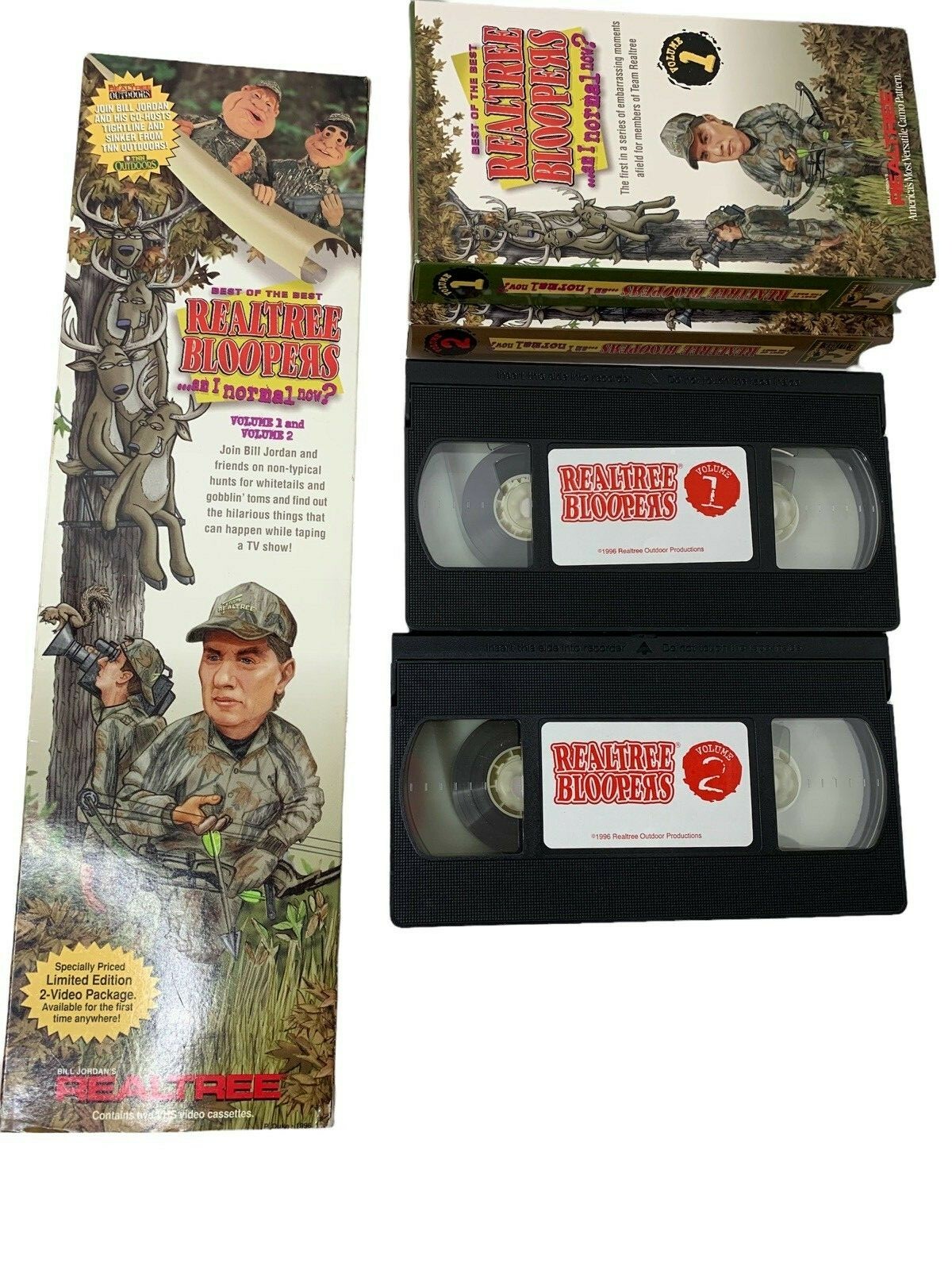 Realtree Bloopers Vol 1 & Vol 2 VHS Tapes Limited Edition 2-Video ...
