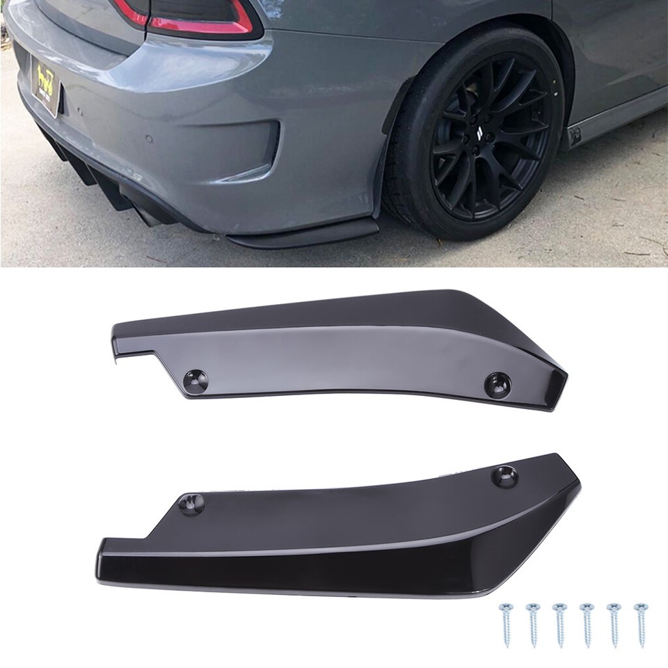 For Acura RLX TL Rear TLX Diffuser + Rear Spats Splitter Bumper Spoiler ...