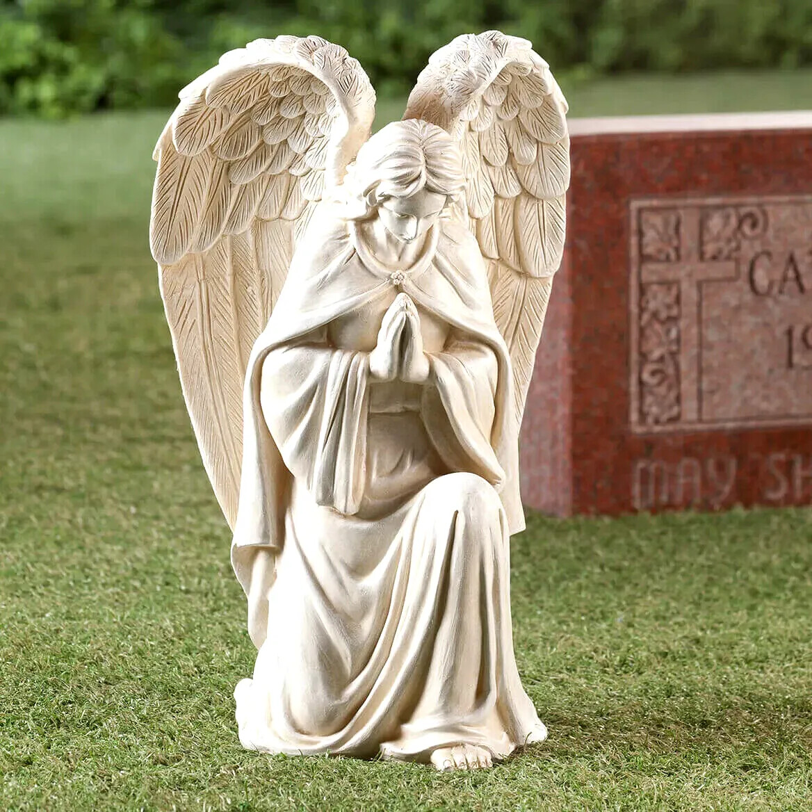 Praying Angel Statue Kneeling