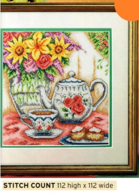 AFTERNOON TEA CROSS STITCH PATTERN ONLY EQ - EAE | eBay
