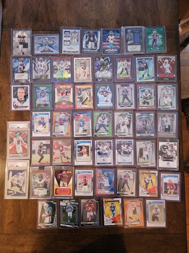 HUGE Mix NFL FOOTBALL CARD LOT AUTOS JERSEY PATCH Jayden Bo Nix Drake ...