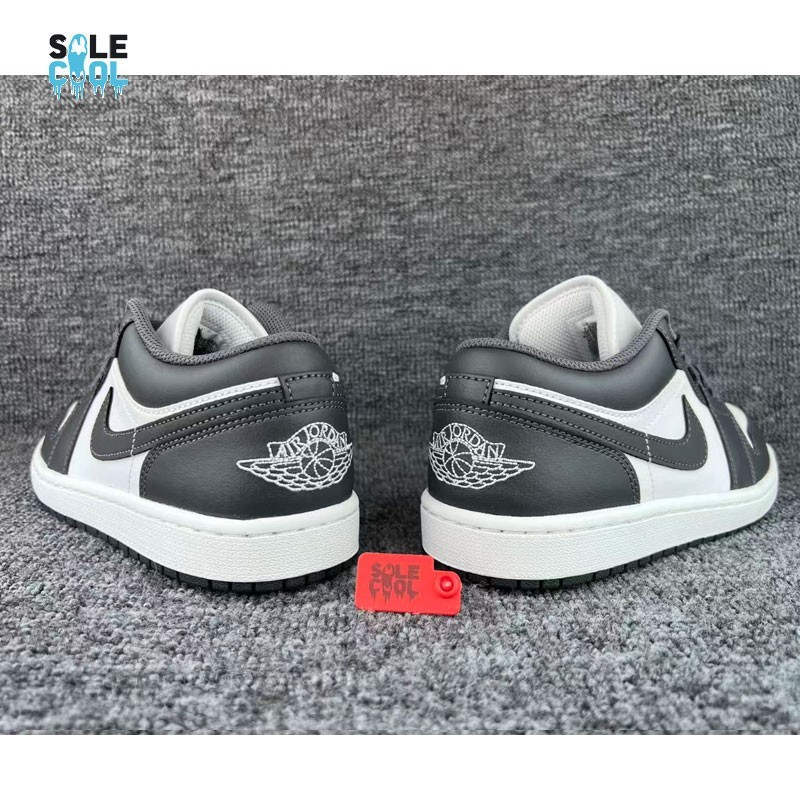 Nike Air Jordan 1 Retro Low Iron Gray Summit White Men Sneakers Shoes ...