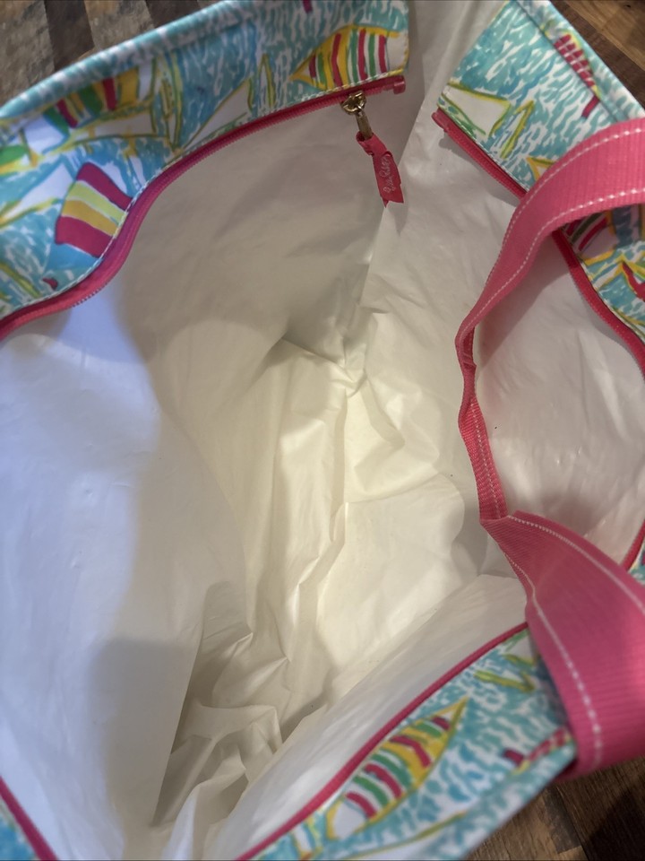 Lilly Pulitzer You Gotta Regatta Insulated Beach Tote Cooler Shopping ...