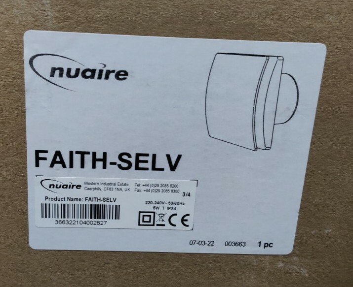 Nuaire Faith SELV Low Voltage Continuous Kitchen Bathroom Pull Cord ...