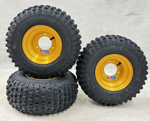 Honda ATC 70 DWT Gold Anodized Rims 16" Sunf A011 Trails Tires 16x8-7 ...