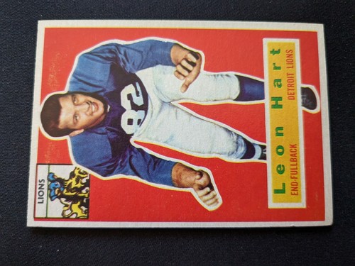 1956 Topps Football Card # 104 Leon Hart - Detroit Lions (EX) | eBay