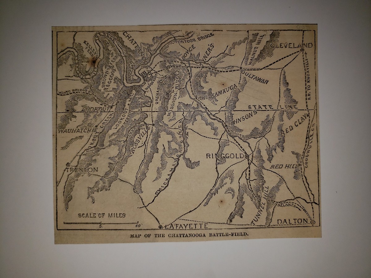 Chattanooga Civil War Battle Map Battle Of Shiloh Civil War Western