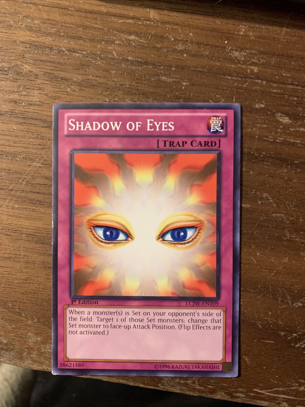 1x (EX) Shadow of Eyes - LCJW-EN109 - Common - 1st Edition YuGiOh | eBay