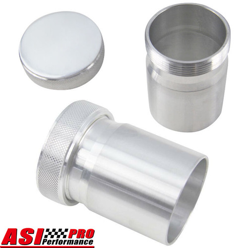 2" ID Aluminum Alloy Weld On Filler Neck and Cap Splash Bowl Fuel Tank ...