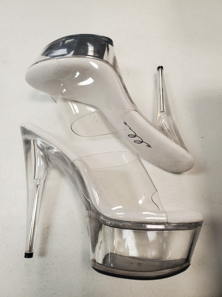 Ellie Platform Stiletto Clear Platform Women Size 8 Shoes 609-VANITY ...