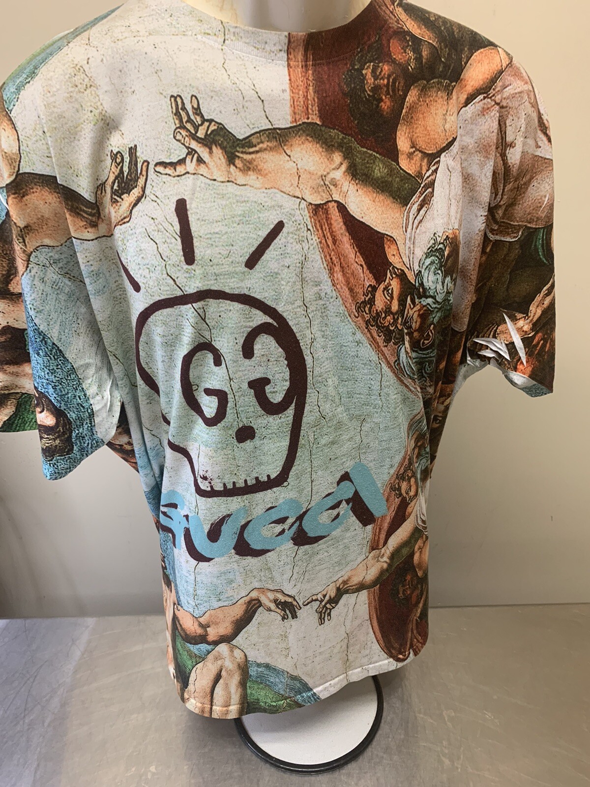 Michelangelo The Creation Of Adam Art Shirt Mens 2XL … - Gem