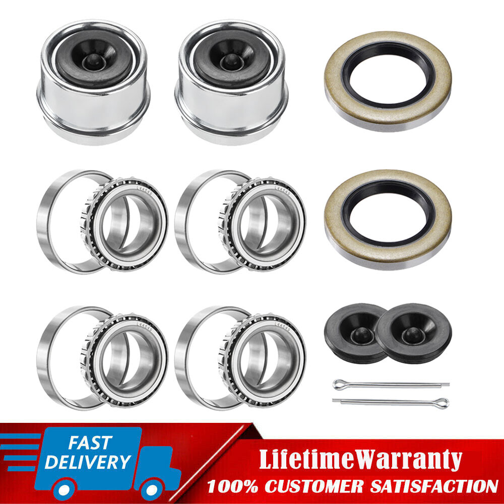 2 Set Fits For 1-1/16'' Axles Trailer Wheel Hub Bearings Kit L44649 ...
