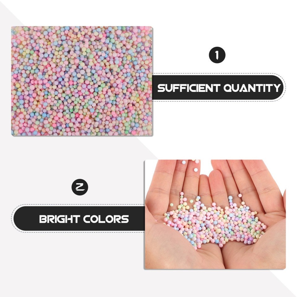Colorful Foam Beads Mini Foam Balls Small Beads Arts DIY Crafts ...